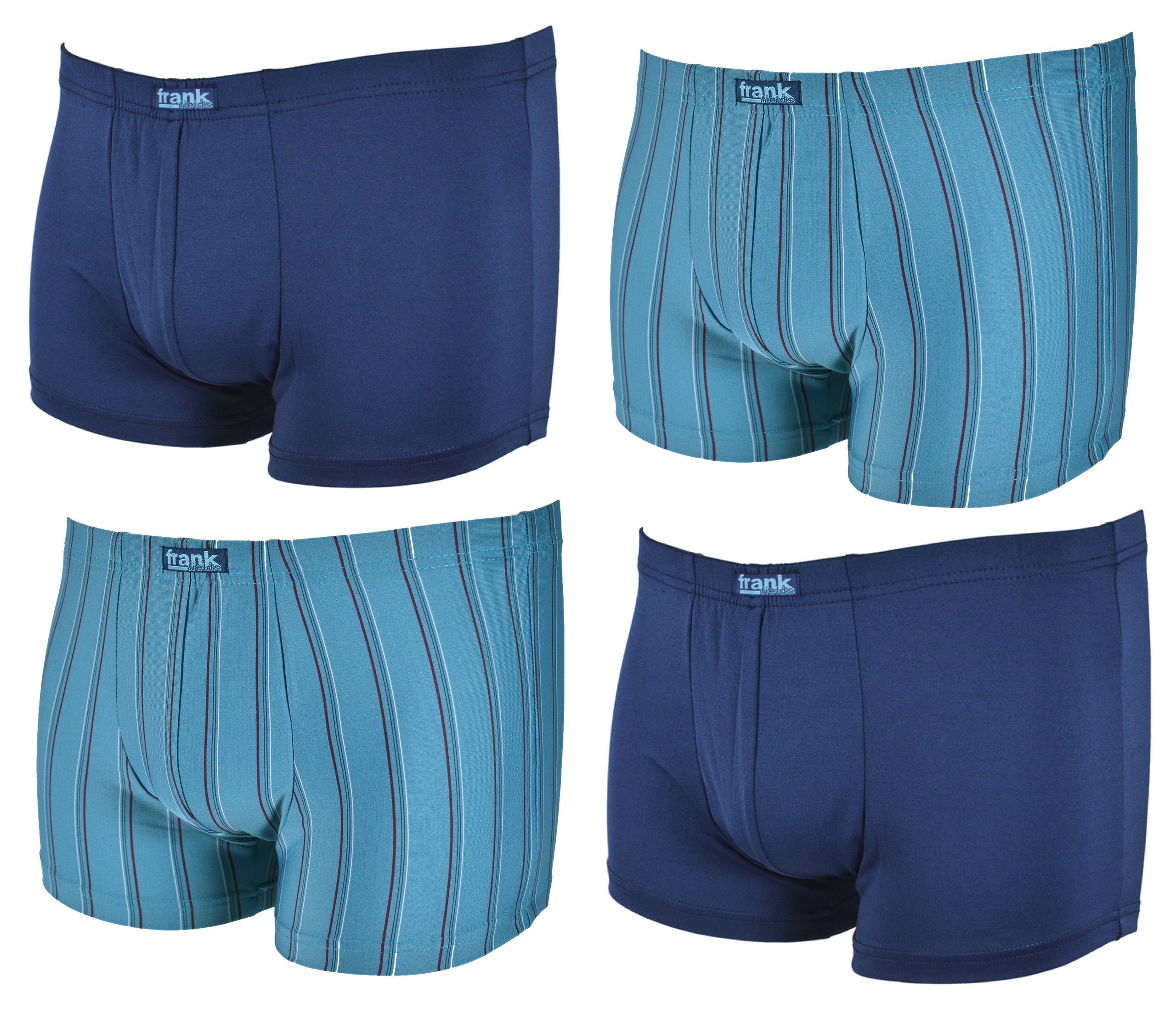 Frank Fields Boxershorts 4 Herren Retro Boxershorts Micropolyester